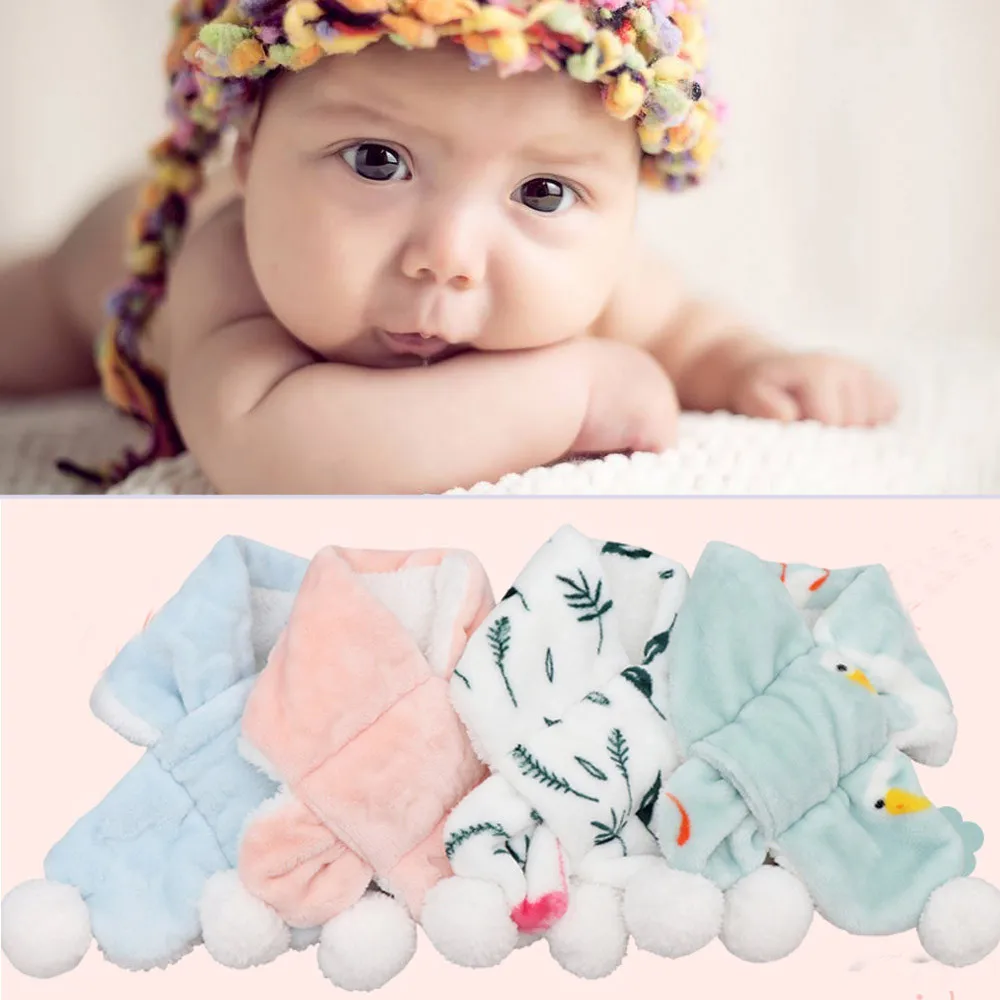 New Autumn Winter Baby Plush Scarf Children Scarf Boy Girl Kids Thick ...