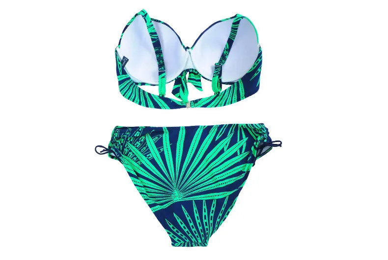 HZYEYO пуш-ап плюс размер бикини большого размера Набор 2XL до 6XL жир женский купальный костюм ...