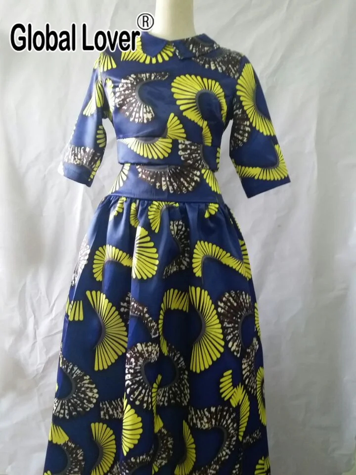 2016 Summer Style Women Dresses African Maxi Dress 2 Piece Set Sexy