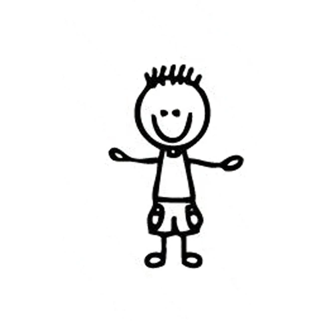 Little Boy Stick Figure