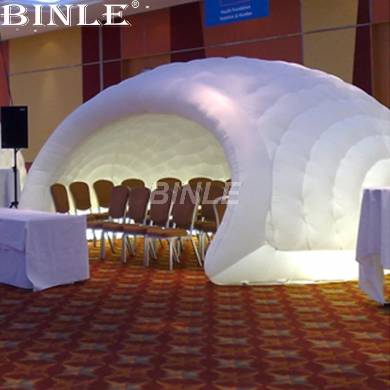 Customized waterproof led lighting inflatable party dome tent white ...