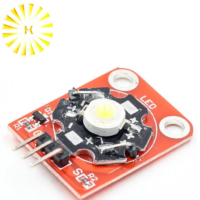 Módulo LED de alta potencia de 3W con chasis PCB para conector Arduino ...