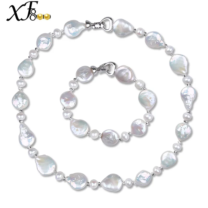 [XF800] conjunto de joyas de perlas naturales de agua dulce Maxi ...
