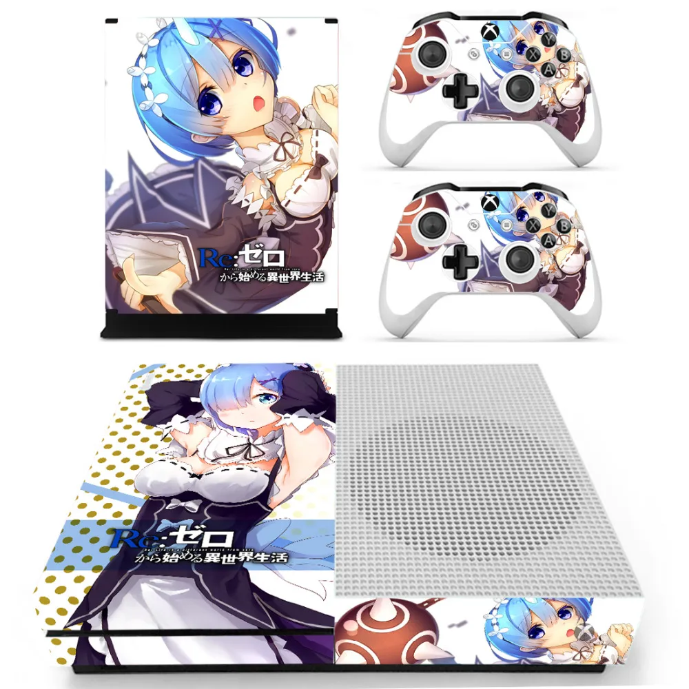 Re Zero Skin Sticker for Microsoft Xbox One S Console and Controllers ...