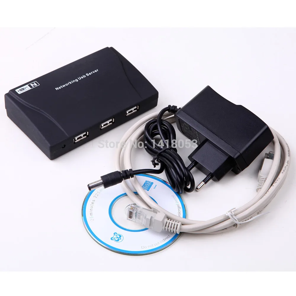 wholesale 4 Port USB HUB Lan Network Server usb network server / USB ...