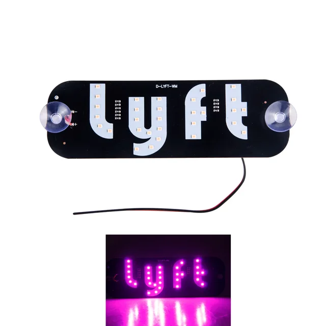 VooVoo 1Pcs Uber Panel Light TAXI Lyft Uber Light Sign Car LED ...