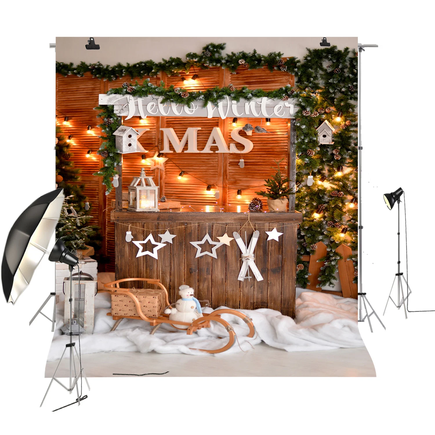 8x10 Christmas Backdrop 8x8 Christmas Backdrops photography filming ...