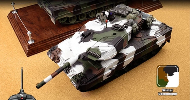 Original VsTank VSP 1/24 Scale RC Tank German Leopard2 A5/Winter Army ...