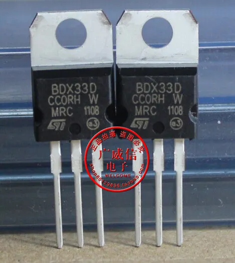 10PCS The new series BDX33D TO 220 120V10A transistor BDX33D|transistor ...