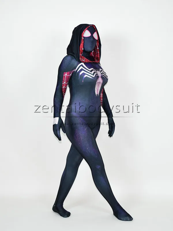 Gwenom Cosplay Costume Femme Symbiote Venom Spider Gwen Stacy Spiderman ...