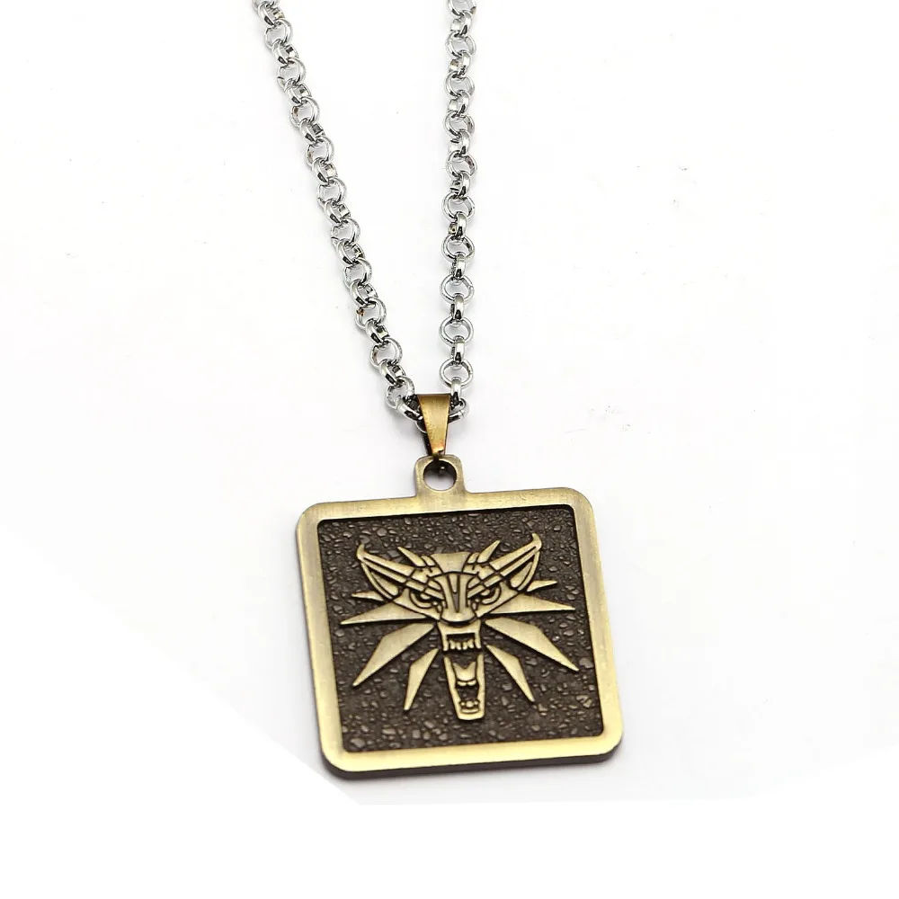 The witcher 3 wild hunt medallion and chain - lemonjuja