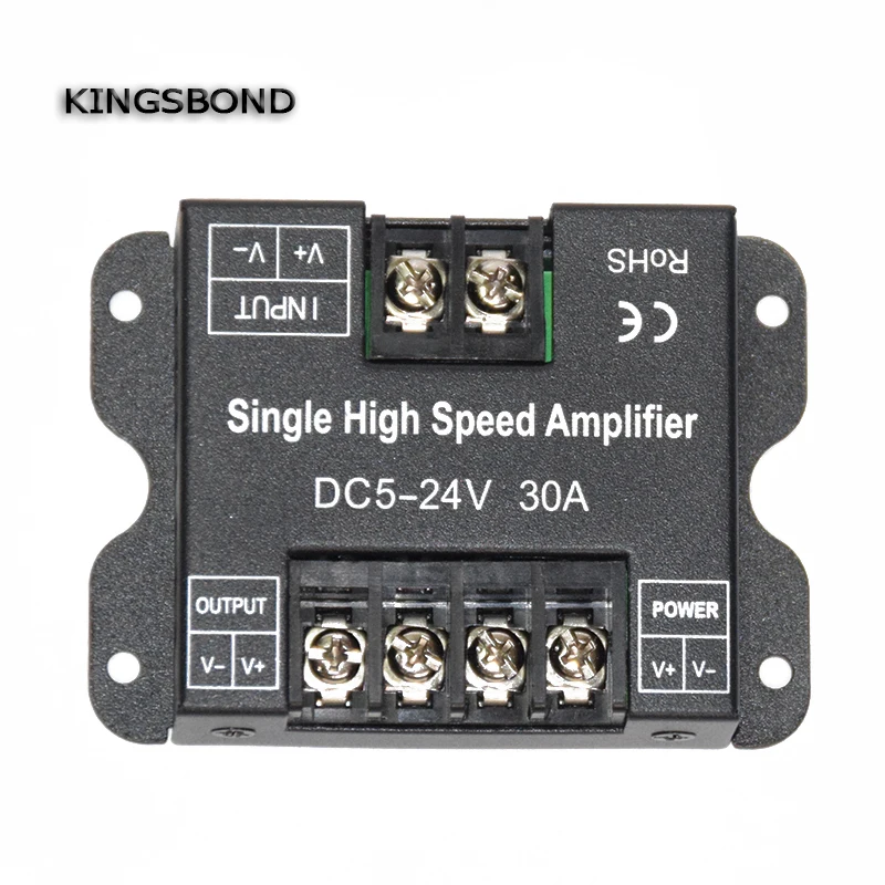 DC5V-12V-24V-30A-Single-Color-LED-High-speed-Amplifier-Signal-Repeater ...