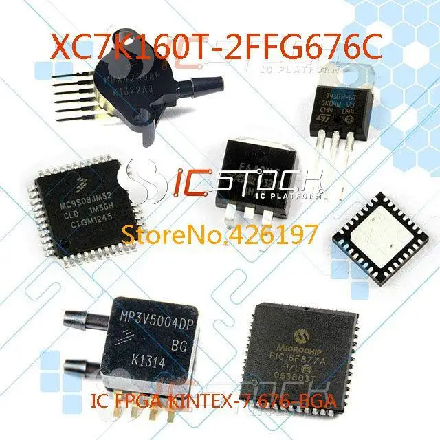 شحن مجاني XC7K160T 2FFG676C ic fpga KINTEX 7 676 BGA 7K160 XC7K160 1 ...