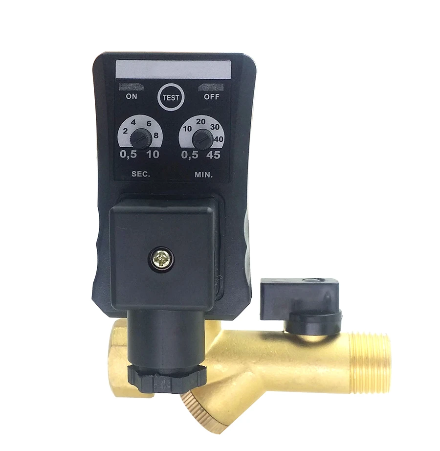 1/2" Multifunction Automatic Electronic Timed Air Compressed Drain ...