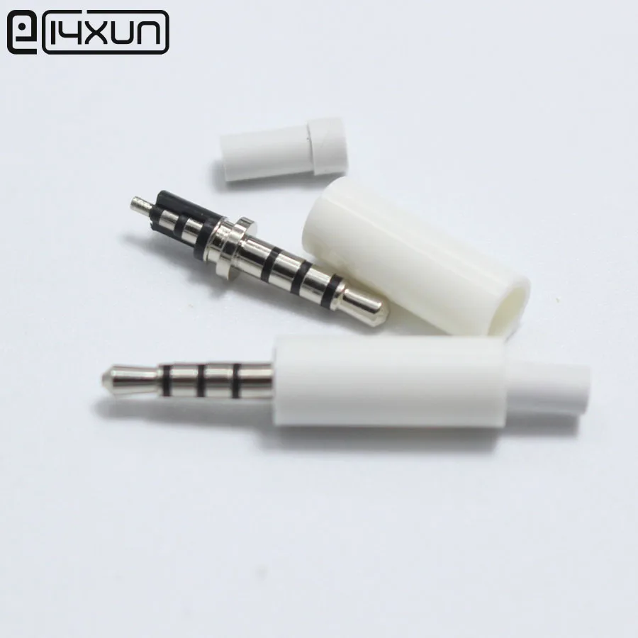 2pcs 2.5mm Stereo Headset Plug With Tail 4 Pole 2.5 Mm Audio Plug Jack ...