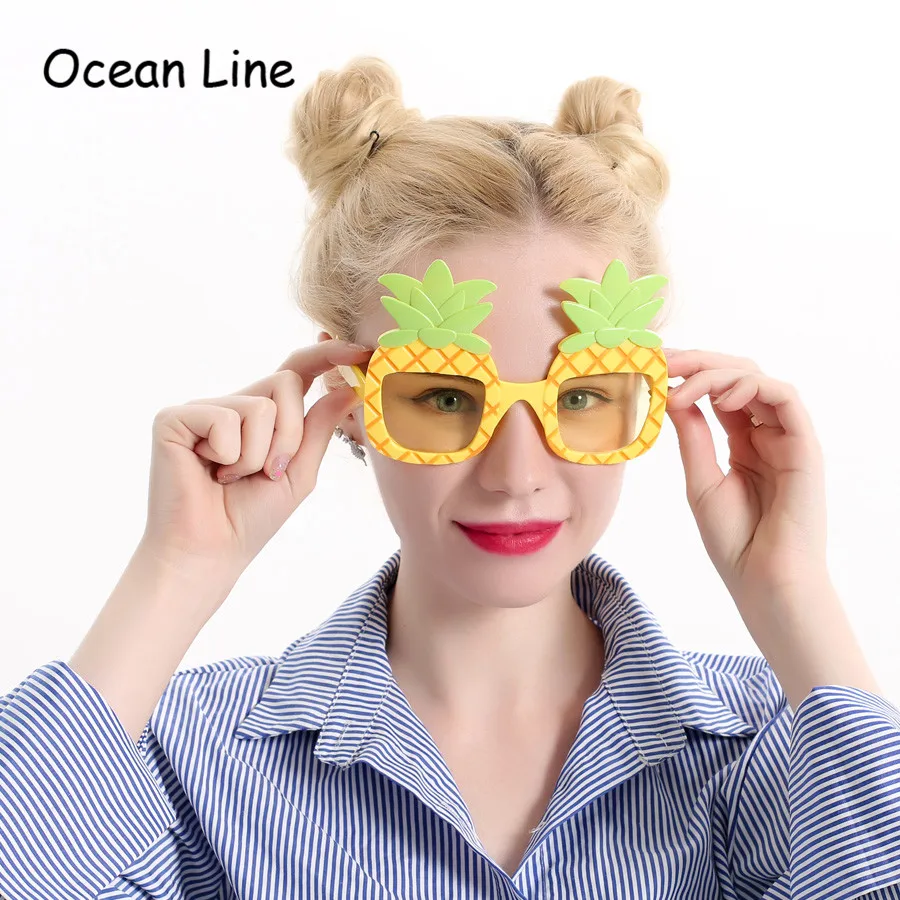 Funny Decorative Pineapple Beach Party Tropical Costumes Sunglasses ...