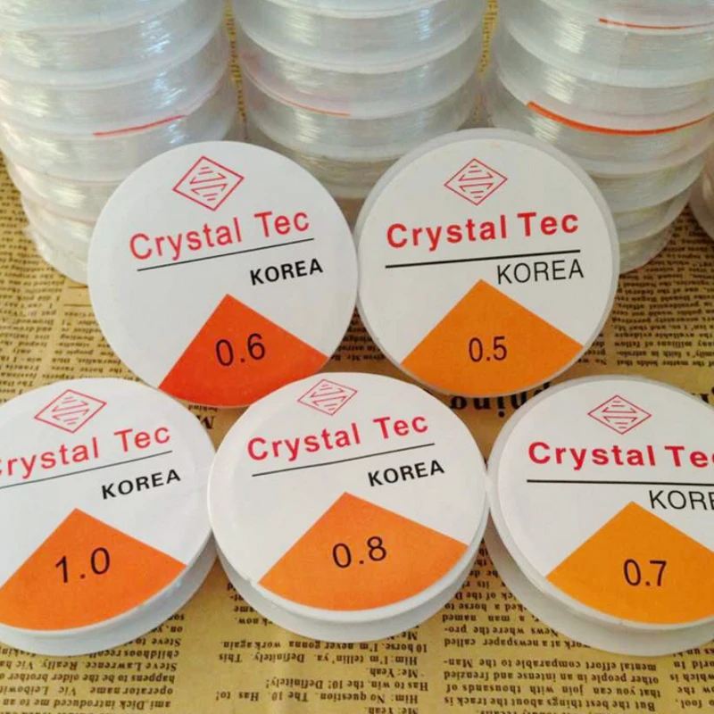 10rollsx10m Translucent 1.0-0.5mm Stretch Elastic Beading Cord/string ...