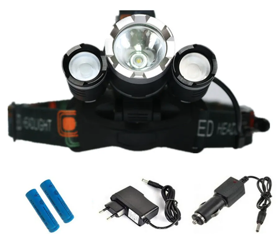 6500 Lumen Cree Headlamp XM L T6 LED Headlamp Headlight Caming Hunting ...