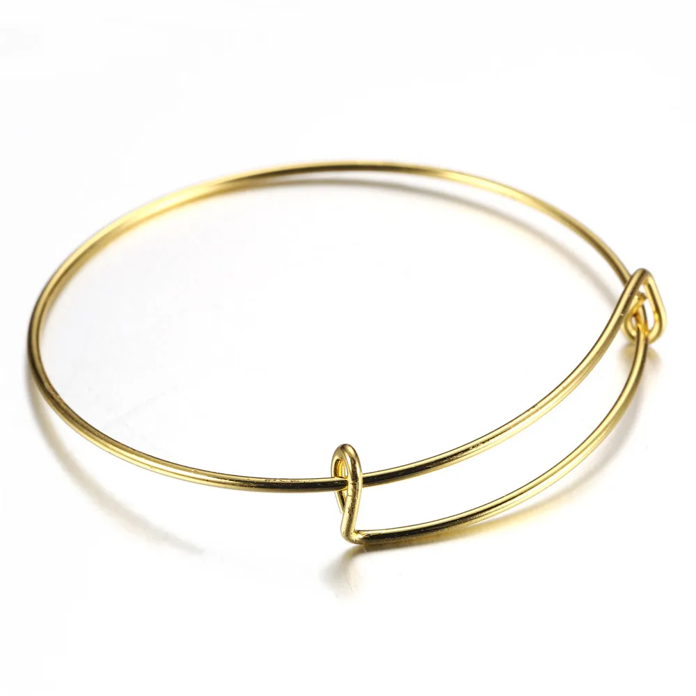 10pcs-lot-65-65mm-Gold-Silver-Color-Simple-Adjustable-Bracelet-Hoop-For ...