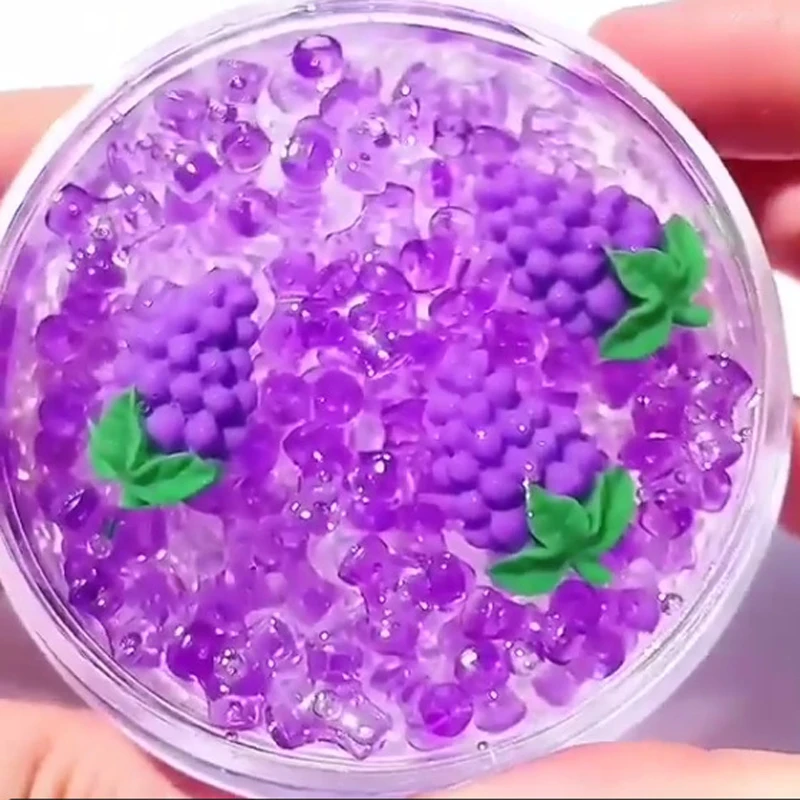 Grape Slime Toys Fruit Cherry Polymer Modeling Clay Peach Slime Fluffy ... Grape Slime Toys Fruit Cherry Polymer Modeling Clay Peach Slime Fluffy ...
