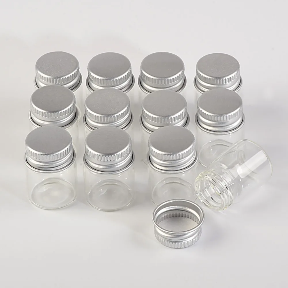 22 30 13mm 5ml Mini Glass Bottles With Aluminium Cap Empty Small 22-30-13mm-5ml-mini-glass-bottles-with-aluminium-cap-empty-small