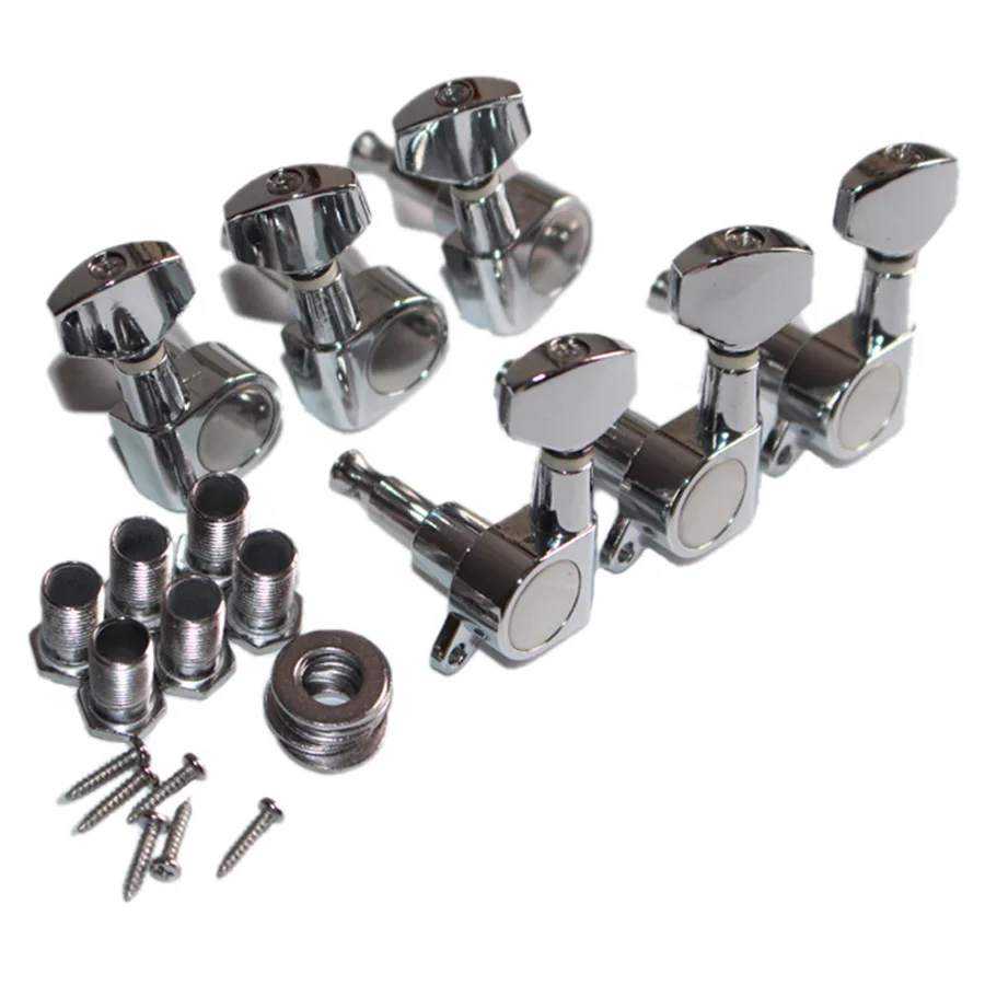 Silver Guitar Tuning Pegs Tuner Machine Heads Guitar Parts Zinc Alloy ...
