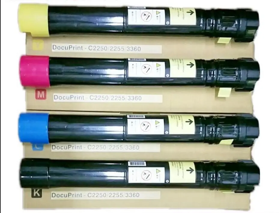 Kit de toner couleur pour imprimante xerox, 4 pièces, pour C2250 C3360 ...