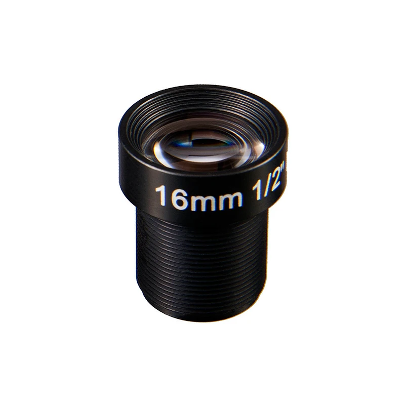 16mm 1/2" Hd 5mp M12 Cctv Lens F1.8 S Mount 22.3 Degrees Angle View ...