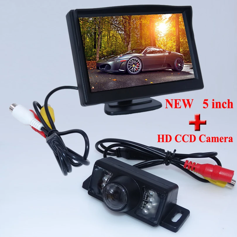 Car monitor bring 5" screen and 800*480 resolution +ccd car parking ...