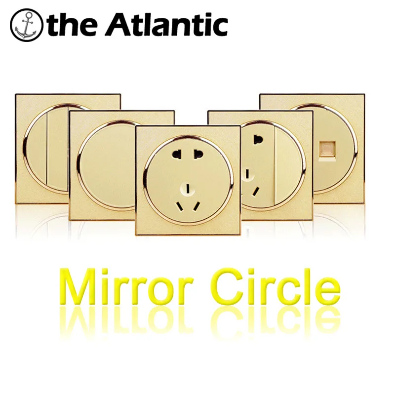 Atlantic-Mirror-Circle-Light-Switch-Wall-Switch-AC-110-250V ...
