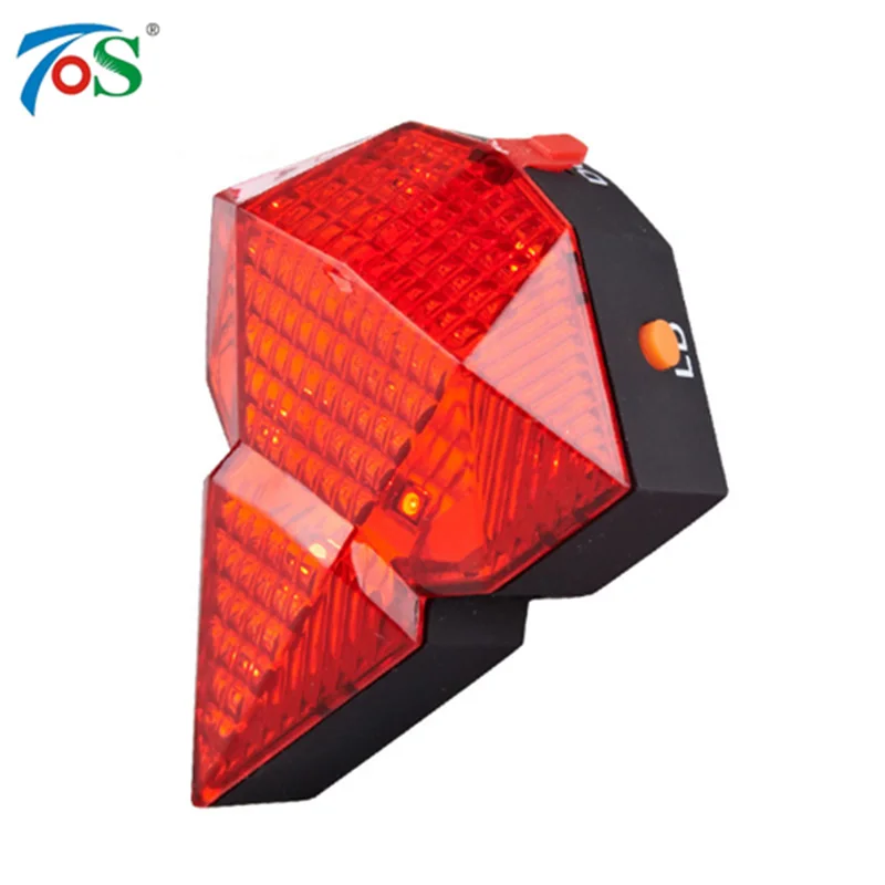 TOS Rechargeable Bright Bike Light Diamond laser rear light led bicycle ...