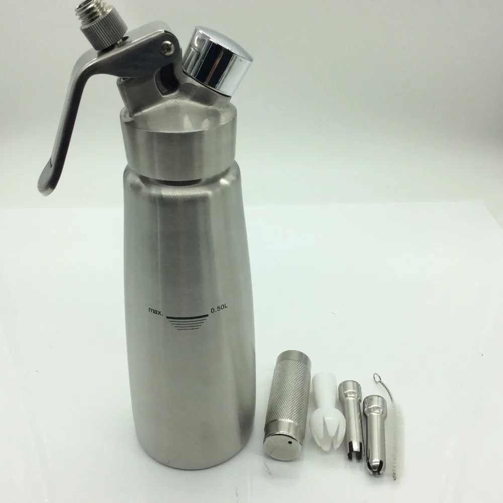 500 ML Ze Stali Nierdzewnej Dozownik Bitej mietany 1 2 L Krem Whipper 500-ml-ze-stali-nierdzewnej-dozownik-bitej-mietany-1-2-l-krem-whipper