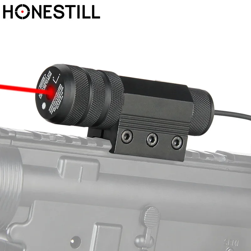 HONESTILL Tactical Red Dot Laser Sight With Switch Tail and Scope Mount ...