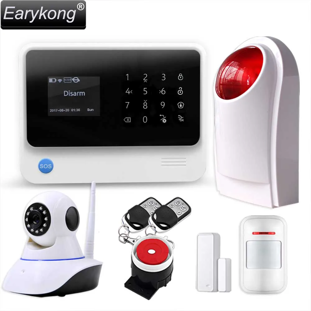 Original G90B WIFI gsm alarm system Touch Keyboard IOS Android APP ...
