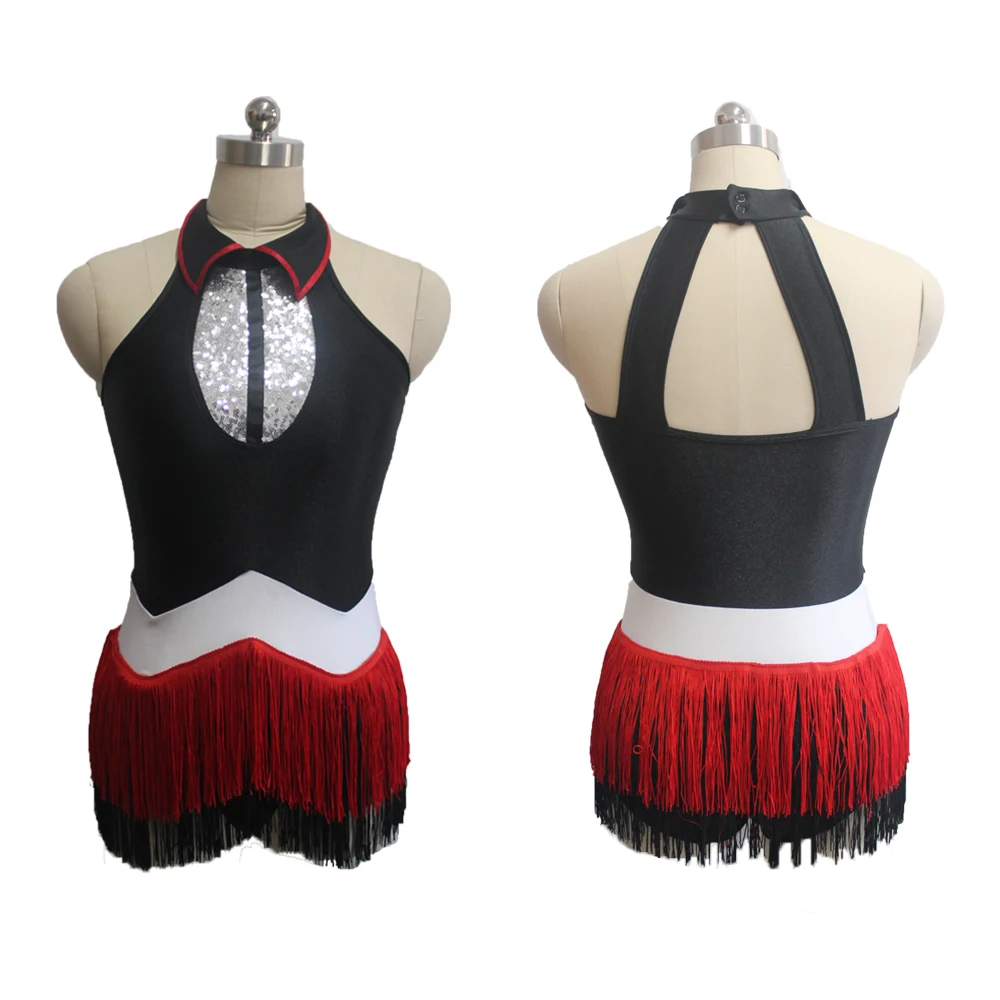 Dancers Choices Contemporary Jazz Latin Dance Lyrical Tassel Dress