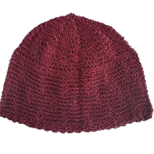 Muslim Turban Skull Cap Jewish Hijab Islam Prayer Hat Crochet Mesh ...