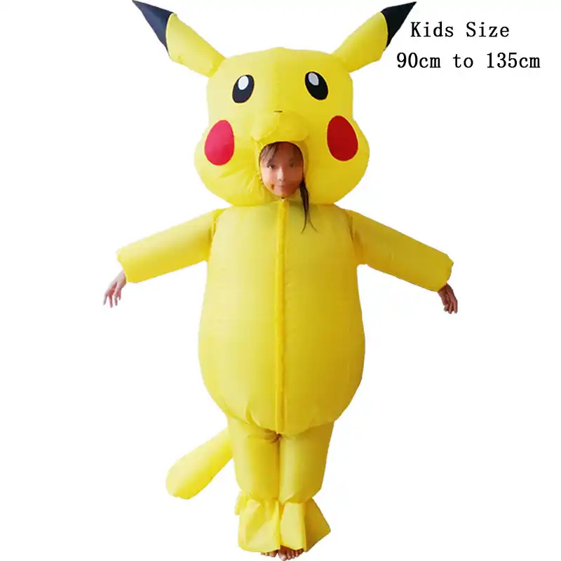 Adults Inflatable Pikachu Costume Pokemon Cosplay Halloween Costume for ...