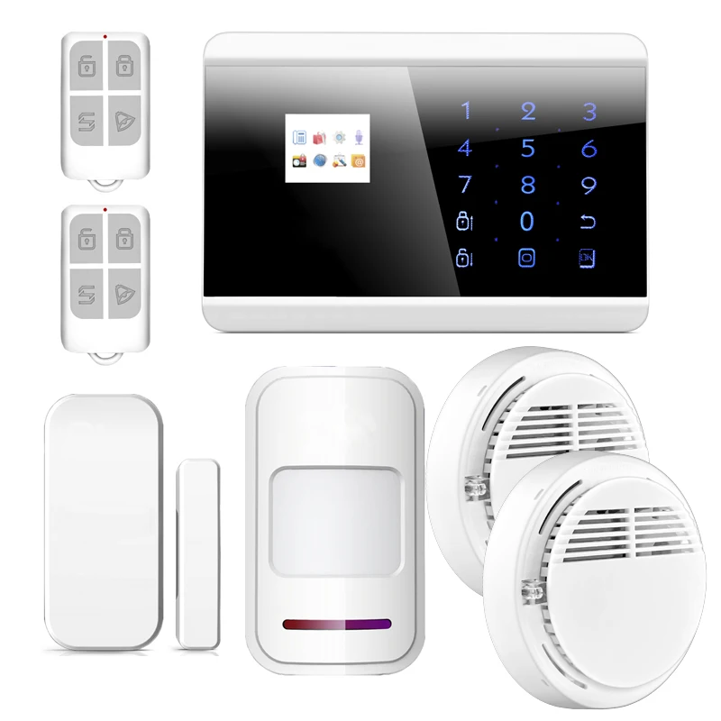 Wireless GSM SMS Telephone Landline Burglar Alarm System Built in Loud ...