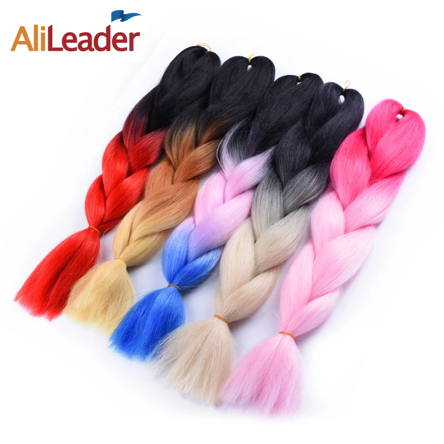Aliexpress.com : Buy AliLeader Pure Color And Ombre Kanekalon Braiding ...