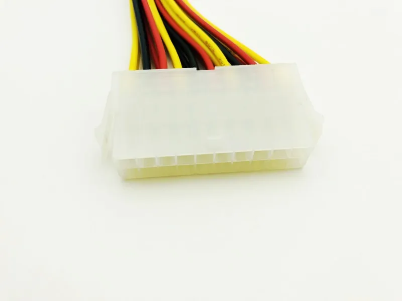 20 Pin Male to 20Pin Female Internal PC PSU Power Adapter ATX Extension ...