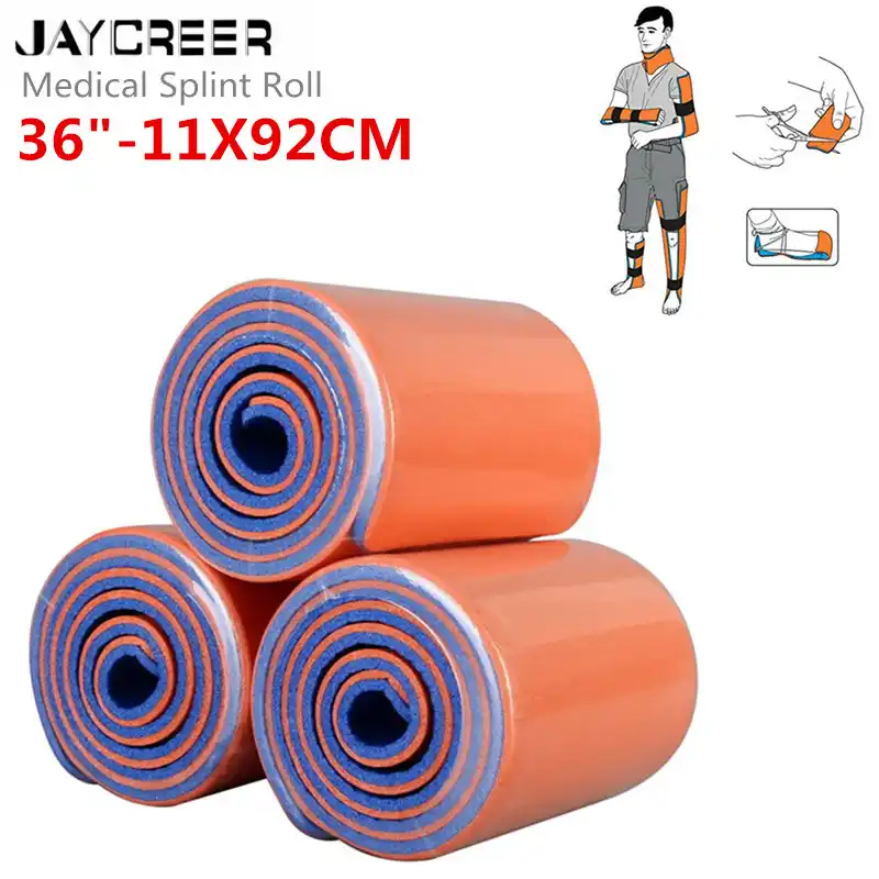 11 X 90cm Medical Splint Roll Aluminium Emergency First Aid Fracture ...