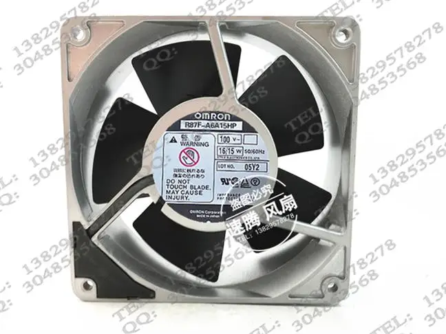 R87F-A6A15HP original 230V 120 * 120 * 38MM aluminum frame fan ...