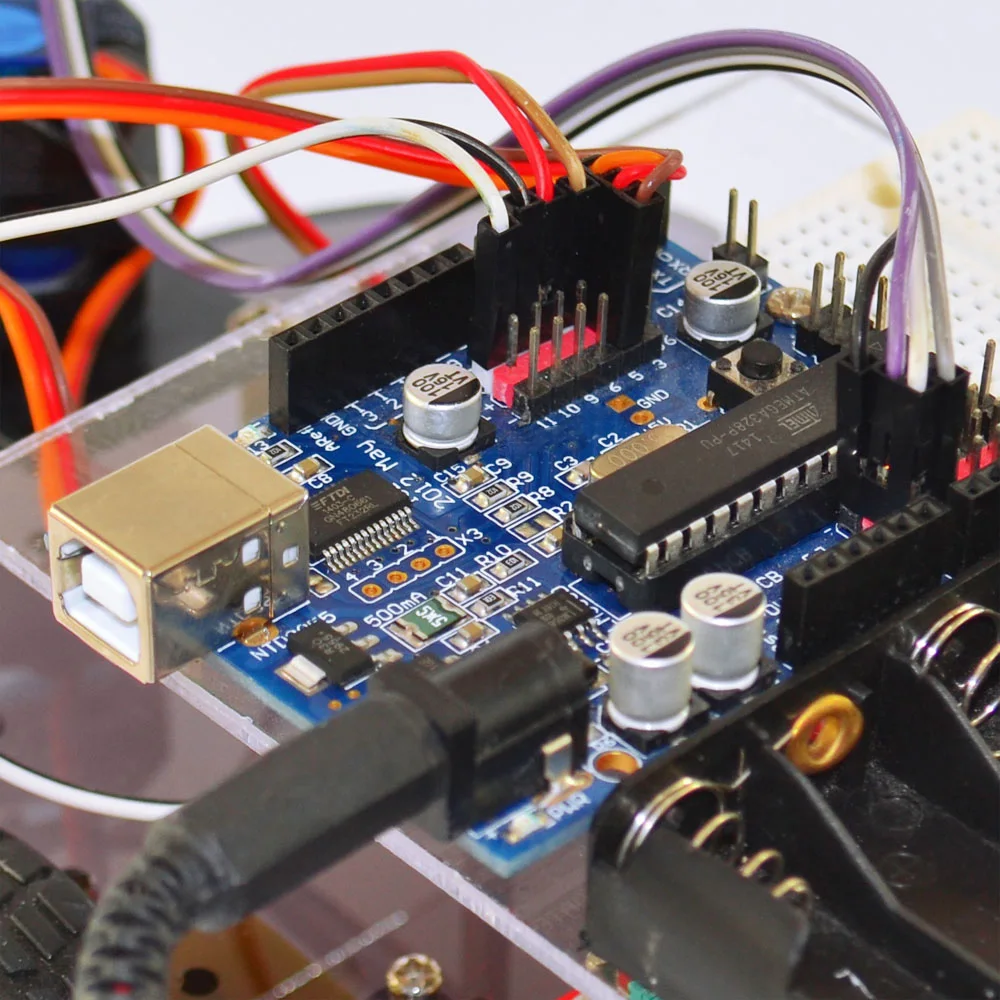 Intelligent tracking the car DIY 2WD Robot Car Chassis HC-SR04 ...