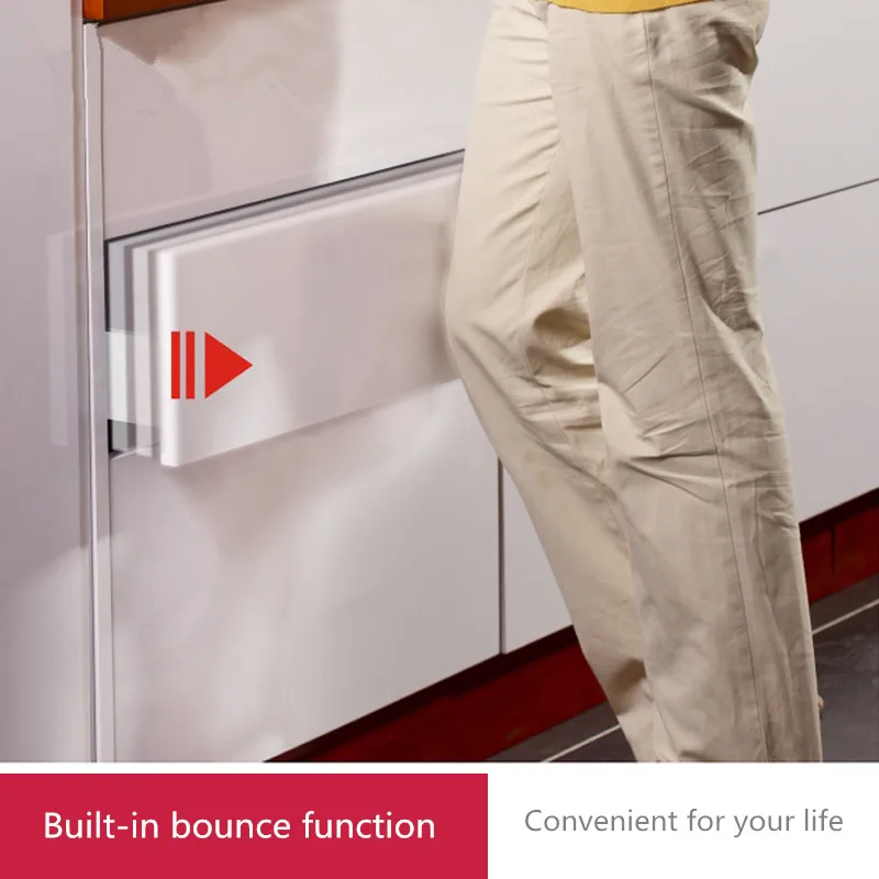 Free shipping furniture drawer slide contact bounce free handle drawer ...