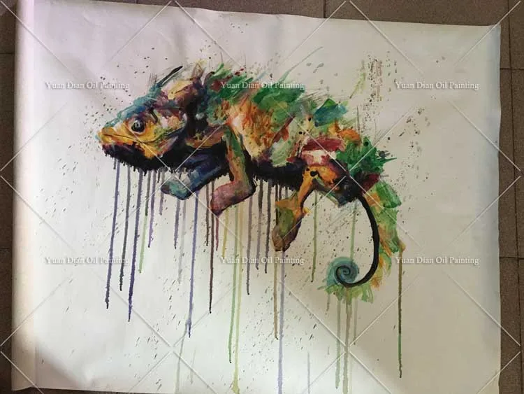 Decorative Art Handmade Monkey Color Oil Painting On Canvas Living Room ...