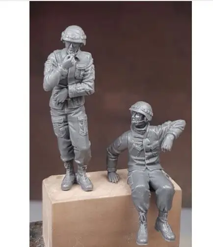 New Unassembled 1/35 soldier modern Polish crew Resin Kit DIY Toys ...