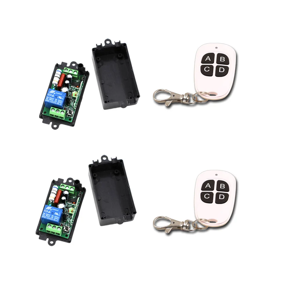 AC 110V 10A 1CH Channel Relay Receiver Wireless Remote Control Switch ...
