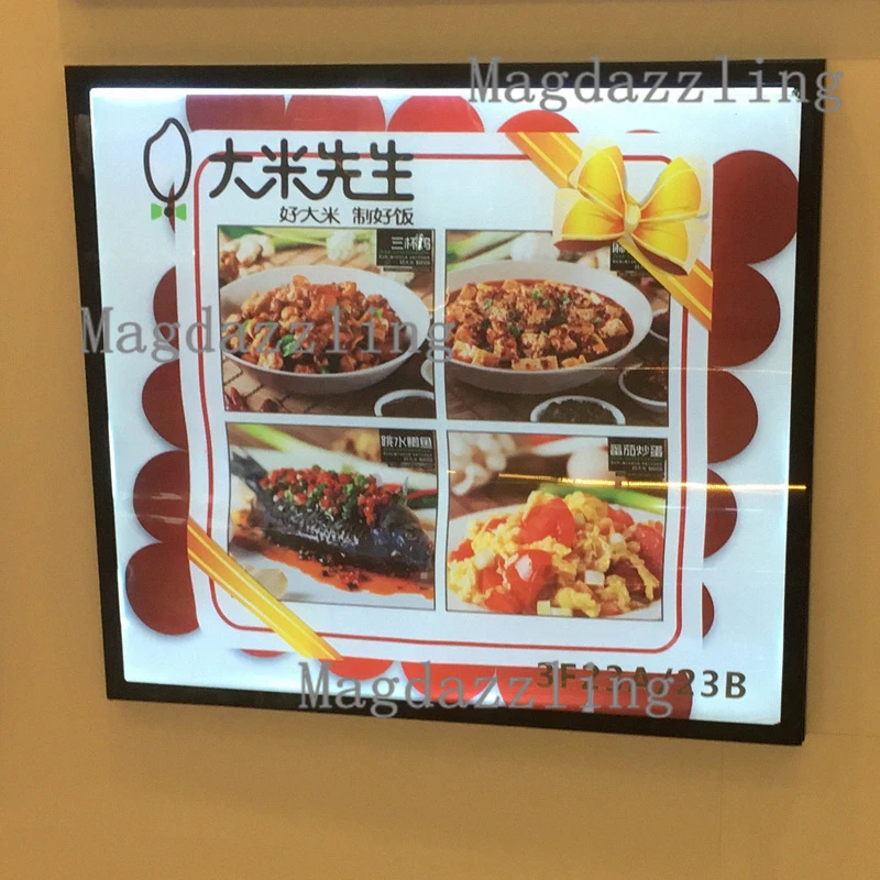 70x80CM-Super-Slim-Wall-Mounted-Magnetic-Aluminum-Frame-LED-Illuminated ...