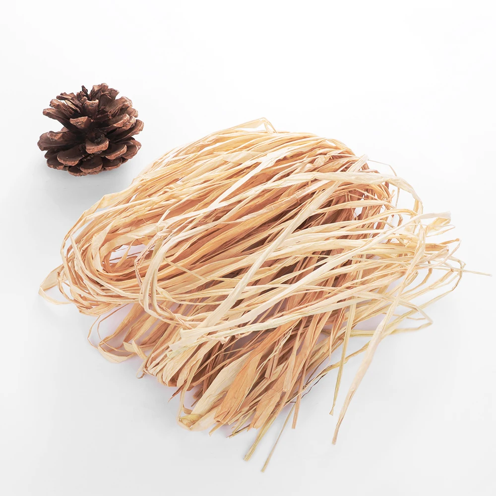 10PCS/Bag New Raffia Ribbon Dry Straw Paper Raffia Wrap Natural Rope ...