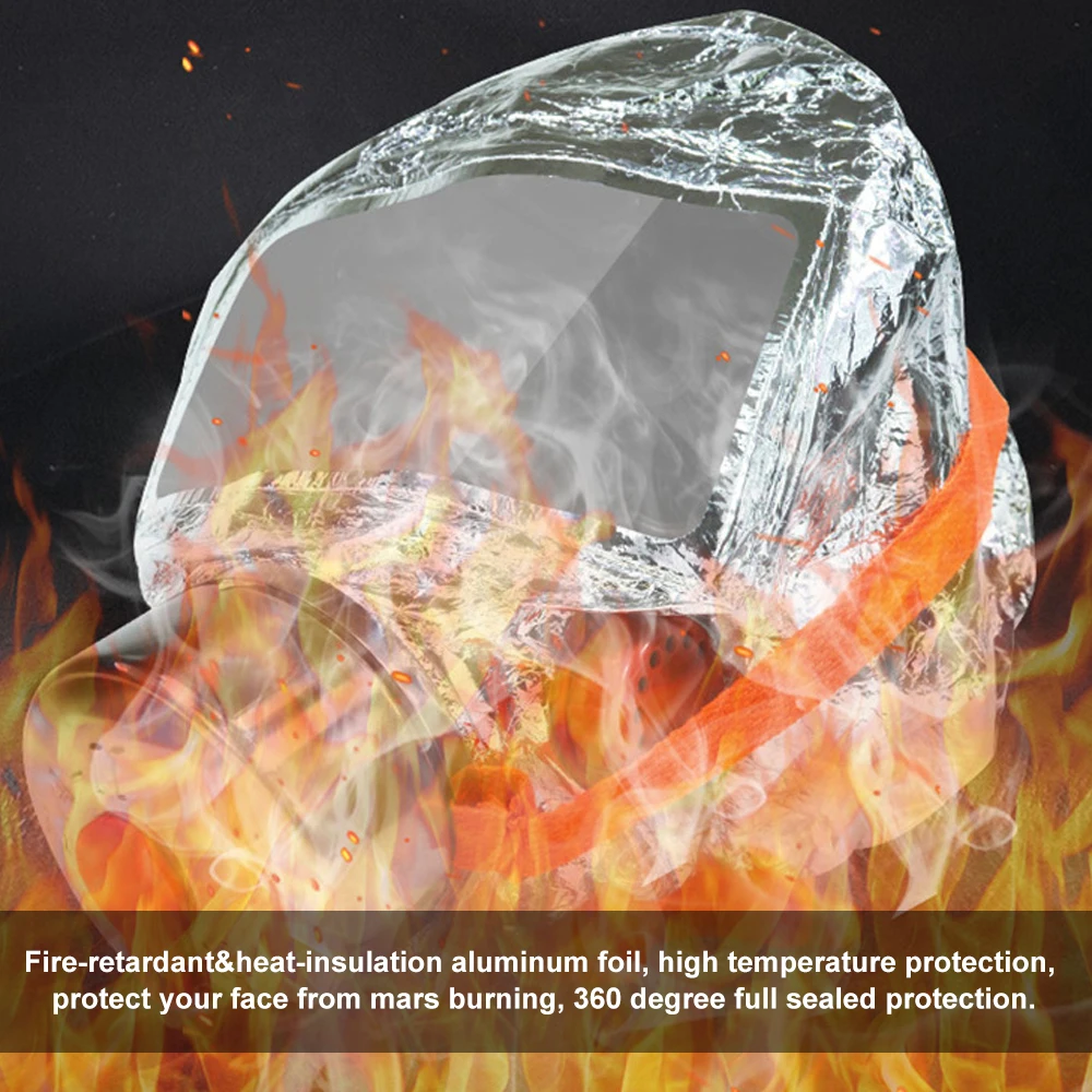 Smoke Toxic Filter Oxygen Mask Fire Mask Emergency Escape Mask 30 ...